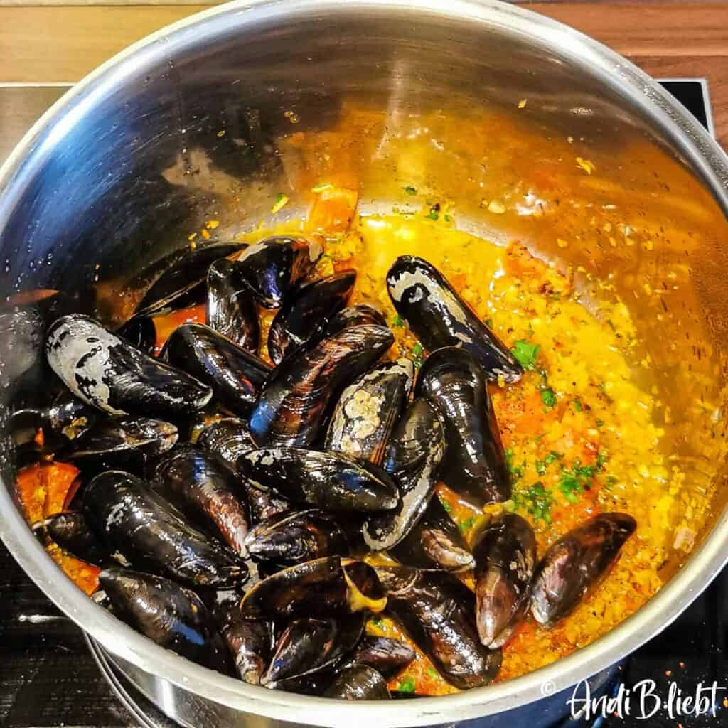 Miesmuscheln italienische Art - super für den Spätsommer 2022